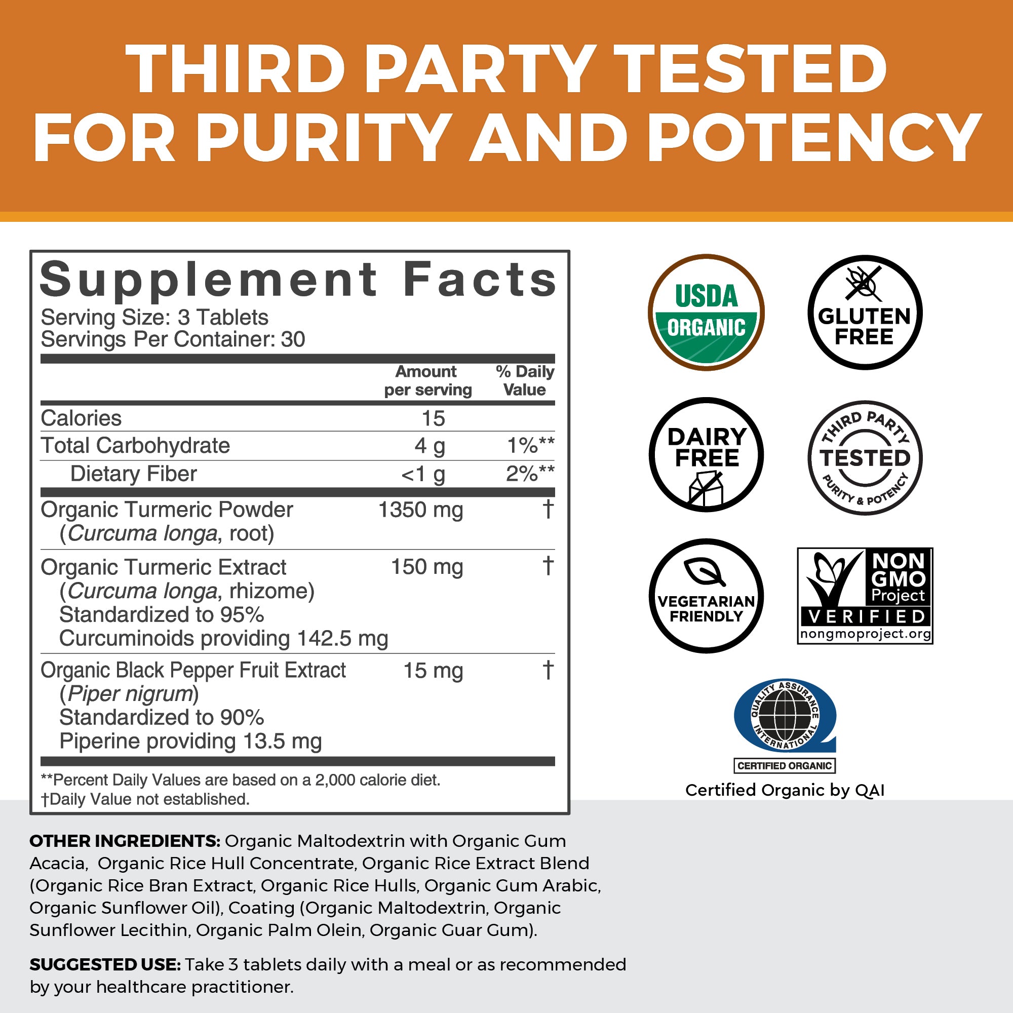 Organic Turmeric Curcumin Tablets – Healthy Joint Supplement* – Viva ...