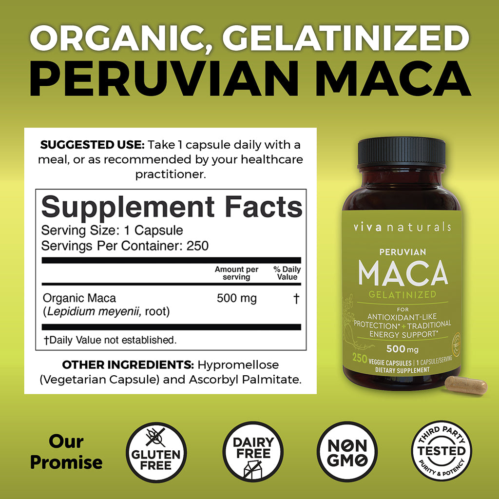 Viva Naturals Maca Powder Capsules