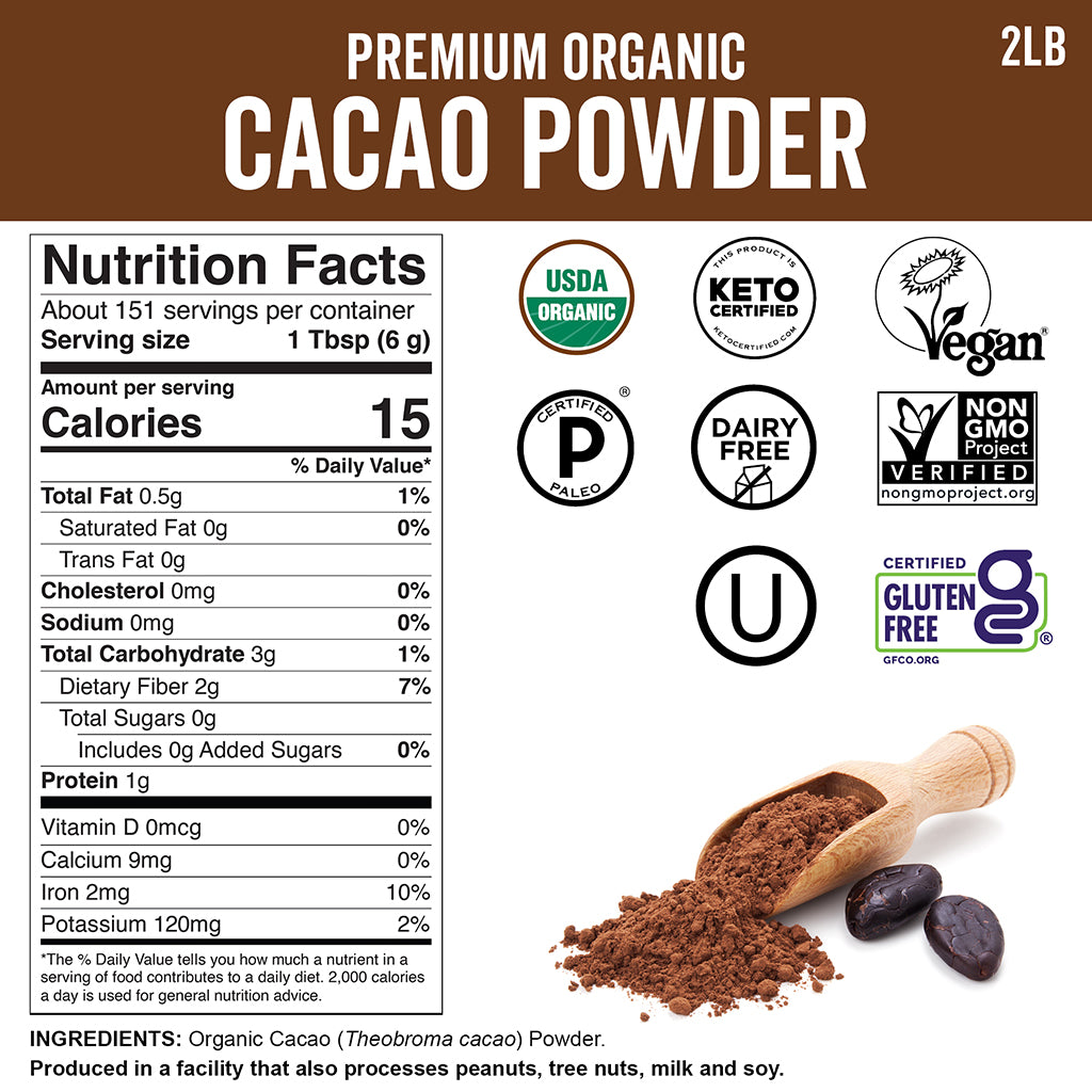 Viva Naturals Organic Cacao Powder