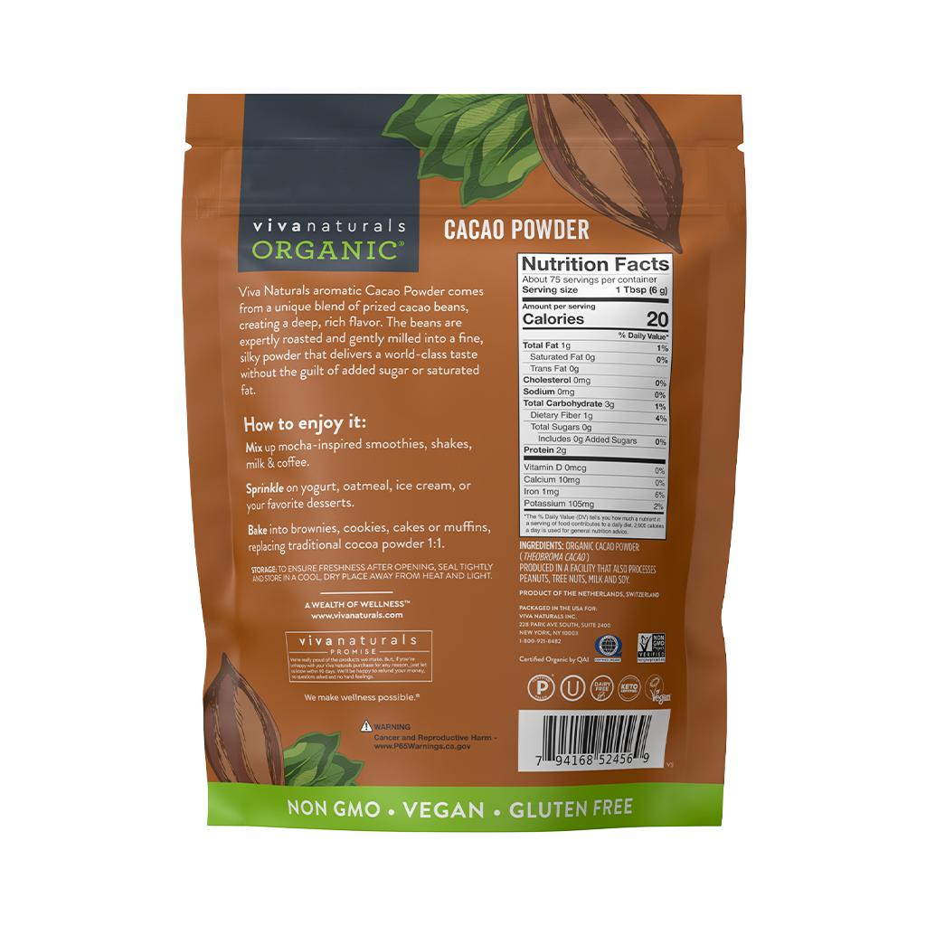 Viva Naturals Organic Cacao Powder