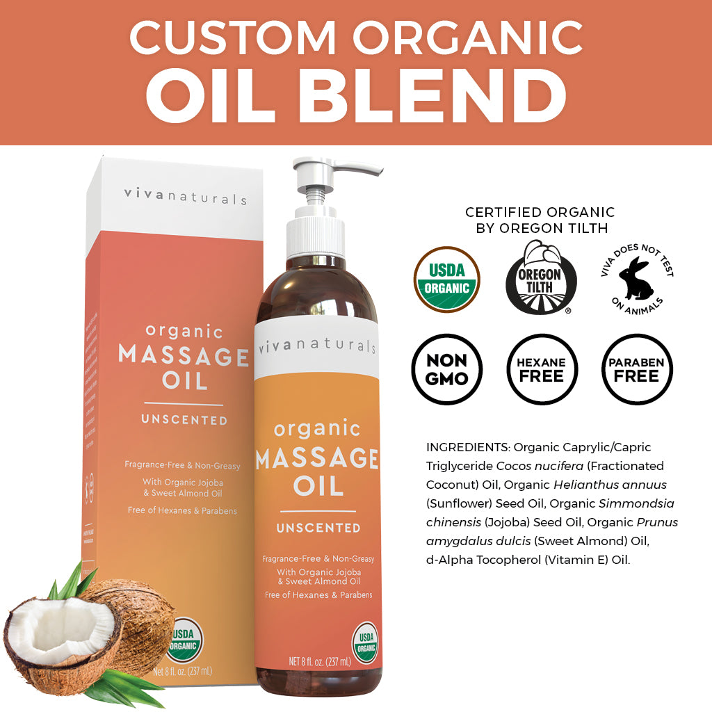 Organic Massage Oil – Viva Naturals